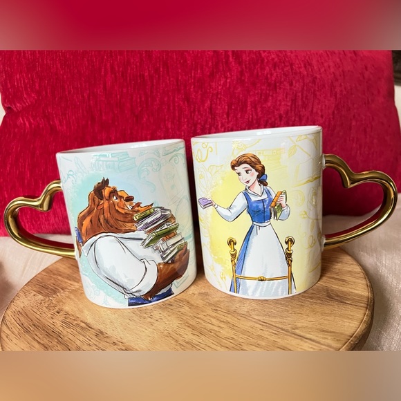 Disney | Kitchen | New Disney Beauty And The Beast Coffee Mug Set ...